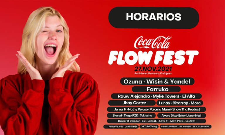 Listos los horarios para el Coca Cola Flow Fest