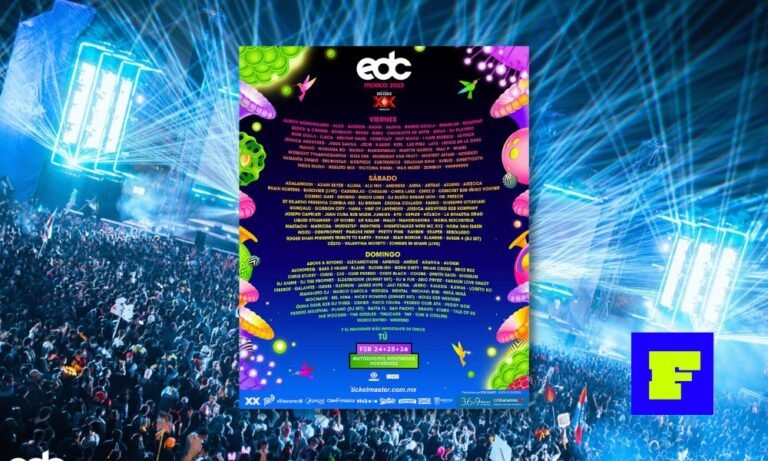 Lineup por día y escenario en el EDC México 2023